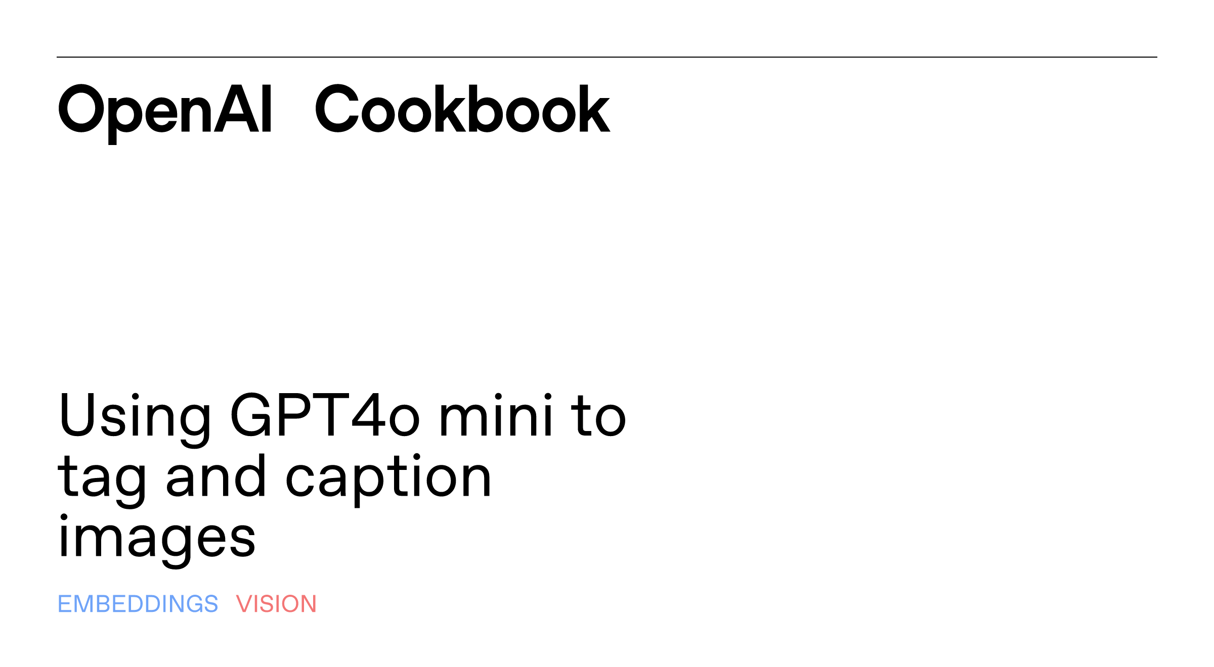 Using GPT4o mini to tag and caption images | OpenAI Cookbook